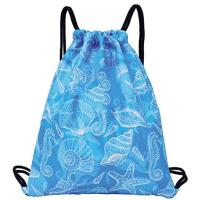 China Acceptable OEM/ODM Small Folded Nylon Polyester Drawstring Bag for Gym and Traveling for sale