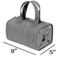 China Zipper Closure Hanging Roll-up Makeup Bag Travel Toiletries Kit Organizer for Women for sale