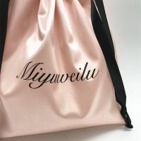China Custom Logo Soft Satin Drawstring Bags for Jewelry Packaging for sale