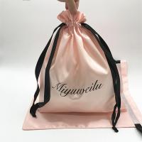 China Custom Logo Soft Satin Drawstring Bags for Jewelry Packaging for sale
