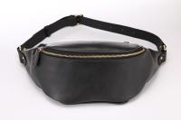 China 2024 Black Pu Leather Small Mobile Phone Pack Secure Zipper Closure for Your Phone for sale