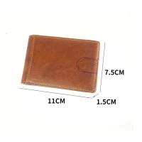 China Newest Fashinable 100% Genuine Leather Men Wallet with Zip Coin Pocket and Customize Logo for sale