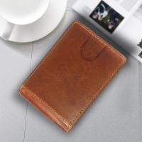 China Newest Fashinable 100% Genuine Leather Men Wallet with Zip Coin Pocket and Customize Logo for sale