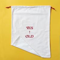 China Custom Logo Print Canvas Cotton Drawstring Shoe Bag for Gift Storage Medium Size 30-50cm for sale