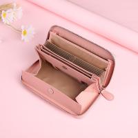 China Newest Fashinable 2024 Korean Fashion Female Clutch Card Holder Wallet Women Pu Leather Luxury Long Wallets for sale