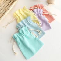 China Natural Eco Friendly Durable Cotton Drawstring Bag Customized Color and Organic Cotton for sale