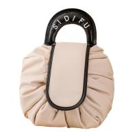 China Custom Logo Design PVC Makeup Bag Solid Pattern Type Drawstring Toiletry Travel Pouch for sale