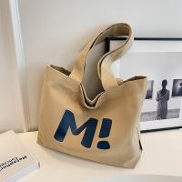 China Custom Logo Cotton Canvas Bags Large Capacity Reusable Multifunctional Letter Bolsa for sale