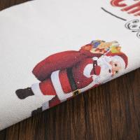 China Customized Logo 2022 Christmas Drawstring Sacks 100% Cotton Santa Stockings Candy Nuts Gift Package Bag for sale