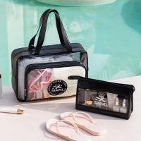 China Newest Fashinable Custom Logo Accepted PVC Cosmetic Zipper Bag for Travel Toiletry for sale