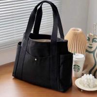 China Plain Reusable Colores Large Cotton Canvas Tote Bag With Zipper for Travel and Outgoing for sale