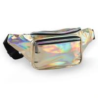 China Unisex Holographic Fanny Pack with Adjustable Belt for Rave Festival Travel Party for sale