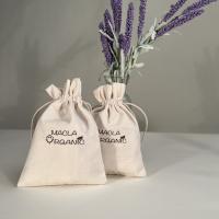 China Small Drawstring Customized Reusable Cotton Canvas Shopping Bag with Customized Color for sale