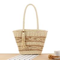 China Customized Color Fashion Summer Beach Bag Woman Lady Straw Messenger Tote Bags Shoulder Bags Handbags for sale