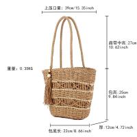 China Customized Color Fashion Summer Beach Bag Woman Lady Straw Messenger Tote Bags Shoulder Bags Handbags for sale