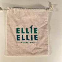 China Custom Logo Printed Organic Canvas Cotton Drawstring Bag for Jewelry Packaging Demand for sale
