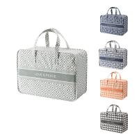 China Gender-Neutral Cotton Linen Storage Bag for Fashion Clothes Quilt Travel Moving for sale
