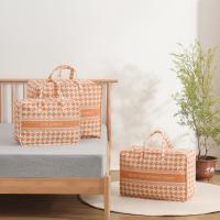 China Gender-Neutral Cotton Linen Storage Bag for Fashion Clothes Quilt Travel Moving for sale