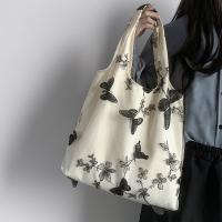 China Unisex Polyester Lining Material Korean Version Cow Shoulder Bag with Butterfly Print for sale