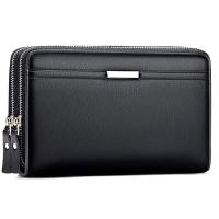 China GENUINE LEATHER Men's Front Pocket Wallet Custom Logo Purse Thin Rfid Blocking Card Holder for sale