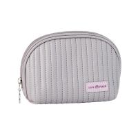 China Leather Logo Cosmetic Bags Cake Style Make Up Organizer Pouches for Cosmetics Convenience for sale
