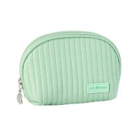 China Leather Logo Cosmetic Bags Cake Style Make Up Organizer Pouches for Cosmetics Convenience for sale