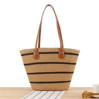 China Large Straw Tote Bag Handmade Knitting Marocco Shoulder Beach Bag for Women's Summer for sale