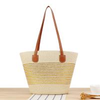 China Large Straw Tote Bag Handmade Knitting Marocco Shoulder Beach Bag for Women's Summer for sale