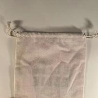 China Customized Logo Cotton Drawstring Bag for School Bag Trolley Eco Friendly Muslin for sale