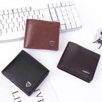 China Men's Bifold Crazy Horse Real Leather Wallet with 2 ID Window Full Grain Leather for sale