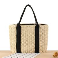 China Women's Bali Vacation Shopping Bag Handmade Straw Tote Bag with Large Capacity for sale