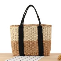 China Women's Bali Vacation Shopping Bag Handmade Straw Tote Bag with Large Capacity for sale