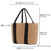 China Women's Bali Vacation Shopping Bag Handmade Straw Tote Bag with Large Capacity for sale