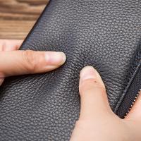 China Men's Slim Genuine Real Leather Wallet Holder Purse with Custom Logo from Customized for sale