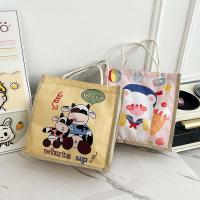China 2024 Children's Custom Cartoon Shoulder Bag for Beach Leisure Travel Canvas Tote Bag for sale