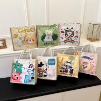 China 2024 Children's Custom Cartoon Shoulder Bag for Beach Leisure Travel Canvas Tote Bag for sale