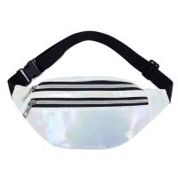 China Gender-Neutral Laser PU Waist Bag Waistbags for Women and Girls for sale