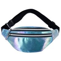 China Gender-Neutral Laser PU Waist Bag Waistbags for Women and Girls for sale