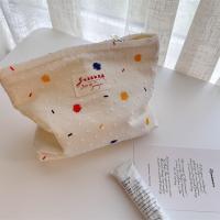 China Box Style Cowhide Makeup Bag Customized Print Portable Ladies Handbags Cosmetic Pouch for sale