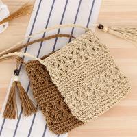 China 2023 Fashion Handbags Women Woven Straw Bag Summer Beach Tote Purse with Custom Logo for sale