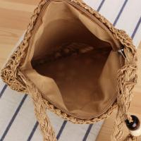 China 2023 Fashion Handbags Women Woven Straw Bag Summer Beach Tote Purse with Custom Logo for sale