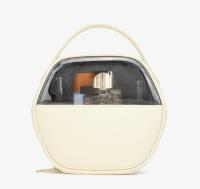 China Clear Pu Leather Custom Logo Beauty Makeup Travel Cosmetic Bag Convenient Cosmetics for sale