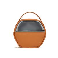 China Clear Pu Leather Custom Logo Beauty Makeup Travel Cosmetic Bag Convenient Cosmetics for sale