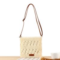 China Summer Beach Woven Crossbody Straw Bag For Women with Polyester Lining and Open Closure for sale