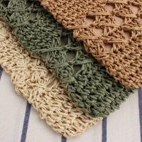 China Summer Beach Woven Crossbody Straw Bag For Women with Polyester Lining and Open Closure for sale