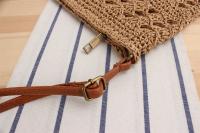 China Summer Beach Woven Crossbody Straw Bag For Women with Polyester Lining and Open Closure for sale
