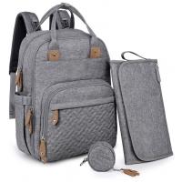China Oxford Newest Fashionable Baby Diaper Backpack Eco Friendly Multifunctional Custom Diaper Bag for sale