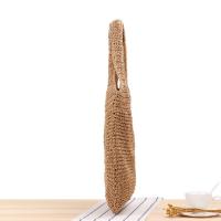 China One-shoulder Hand Woven Straw Tote Bag for Women's Travel and Outgoing Beach Casual for sale