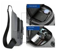 China Unisex Outdoor Casual Sport Messenger Bag Small Single Shoulder Bag for Men's Chest Bag for sale