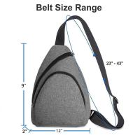 China Style Customized Tote Bag Unisex Nylon Sport Bag Waterproof Fanny Pack Messenger Chest Bag for sale
